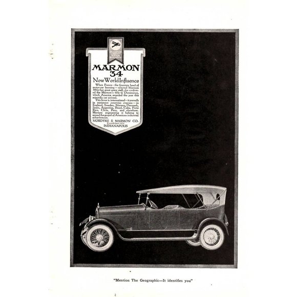 Marmon 34 | Other | Marmon 34 Automobile Car 919 Advertising Print Ad ...